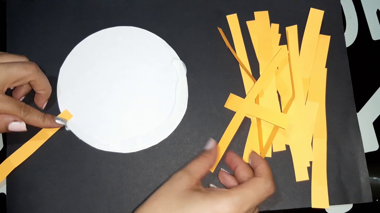 Manualidad del sol y la luna - YouTube