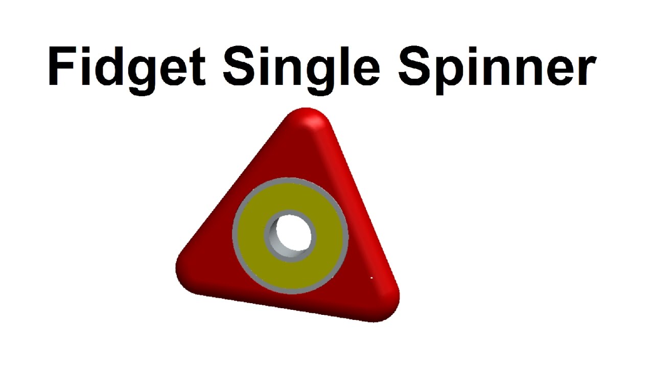 How to Make Fidget Single Spinner - YouTube