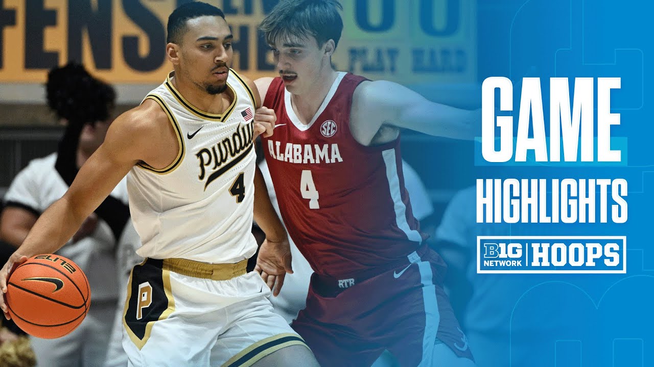 Alabama at Purdue | Highlights | Big Ten Men's Basketball | 11/15/2024 ...