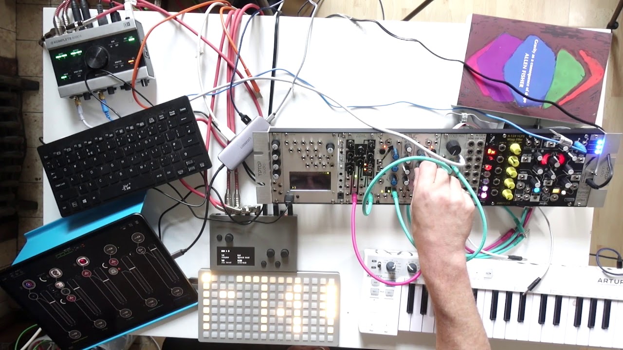 Live patching - Eurorack , iPad, Norns MLR - YouTube