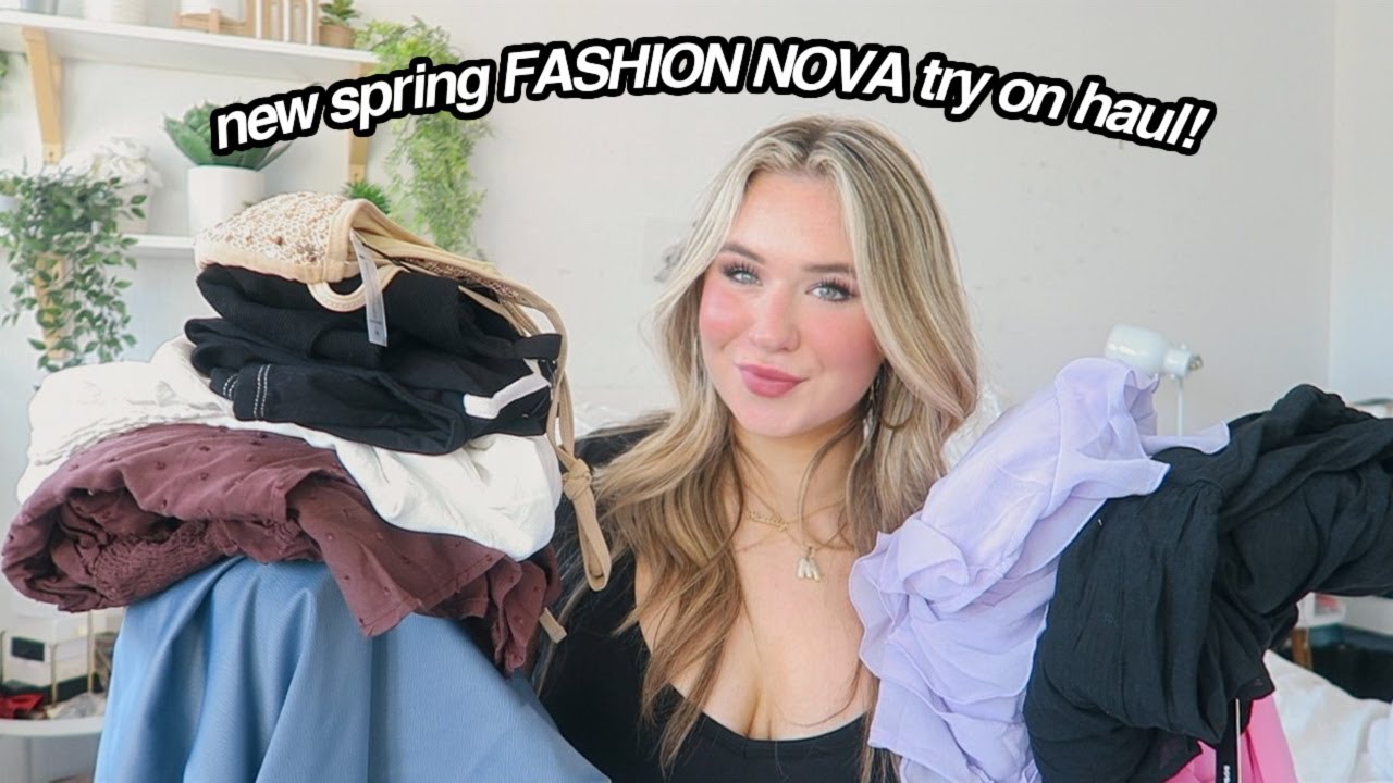 another spring FASHION NOVA try on clothing haul 2024! - YouTube