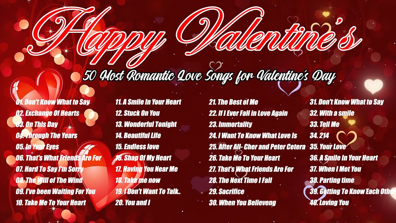Romantic Valentine’s Day Playlist || Best Love Songs to Celebrate Your ...