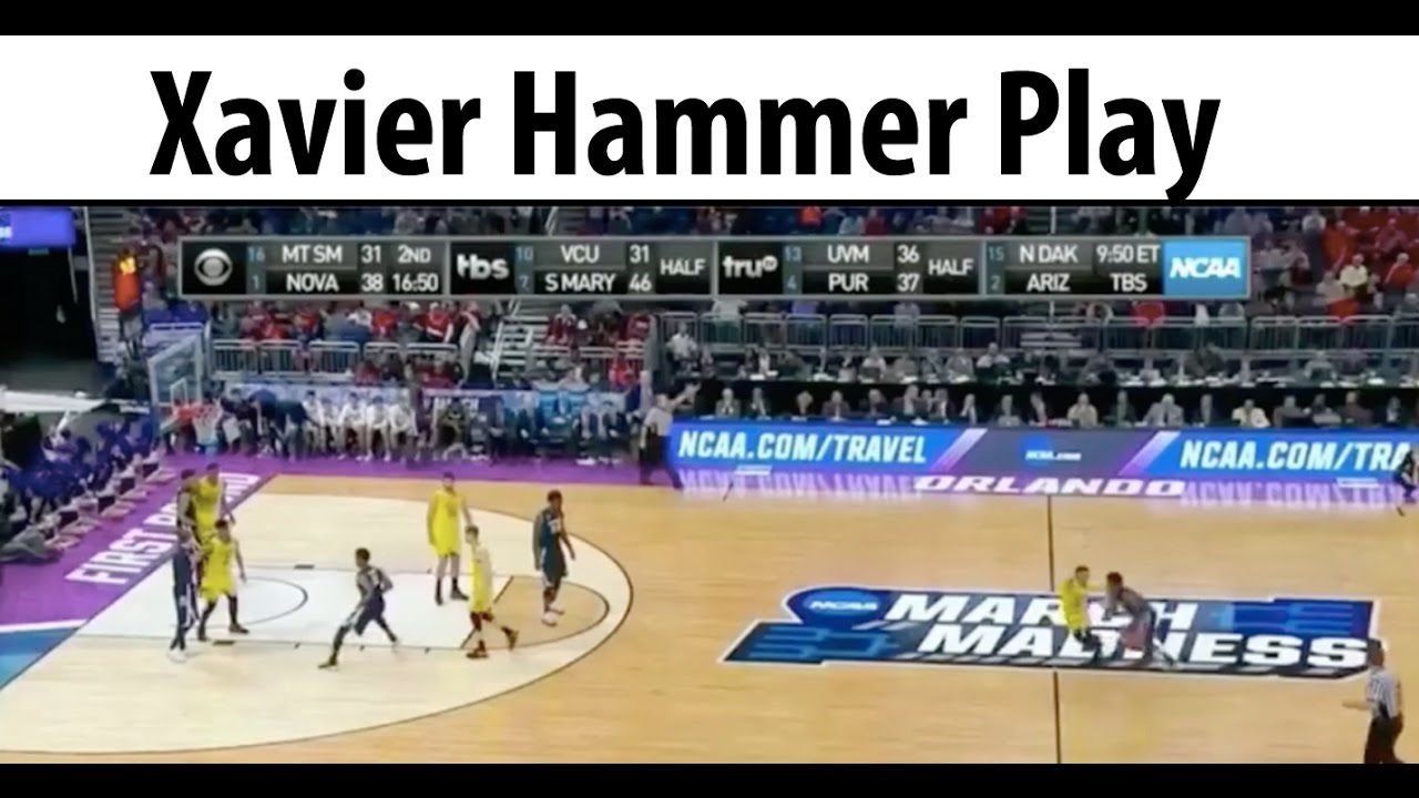 Xavier Chin Hammer Basketball Play | Basketball Hammer Offense - YouTube