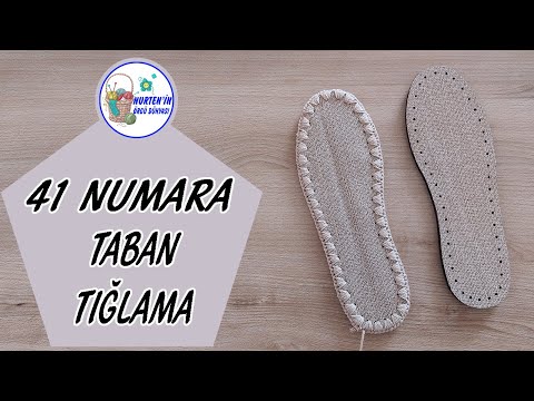 41 Numara Keçe Taban Tığlama Yapılışı | keçe taban tığlama nasıl yapılır,tığ işi taban tığlama