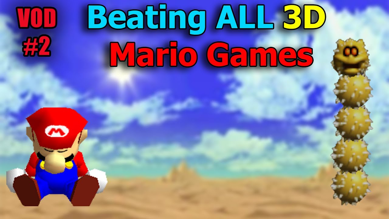 DAY 2 Mario 64 - Beating all mario 3D games - YouTube