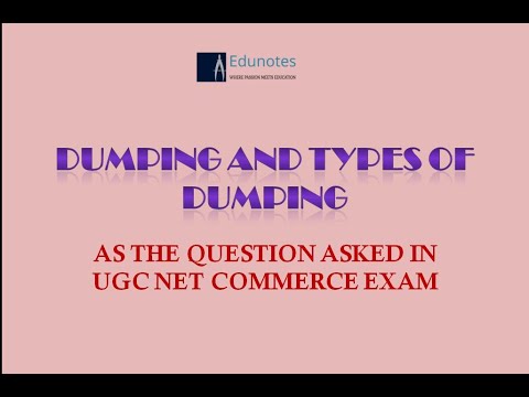 DUMPING AND TYPES OF DUMPING - YouTube
