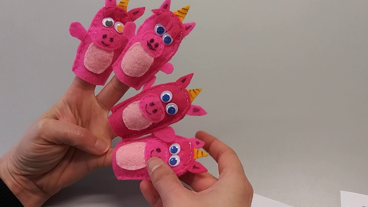 Finger Puppet Friday #3: 5 Little Unicorns - YouTube