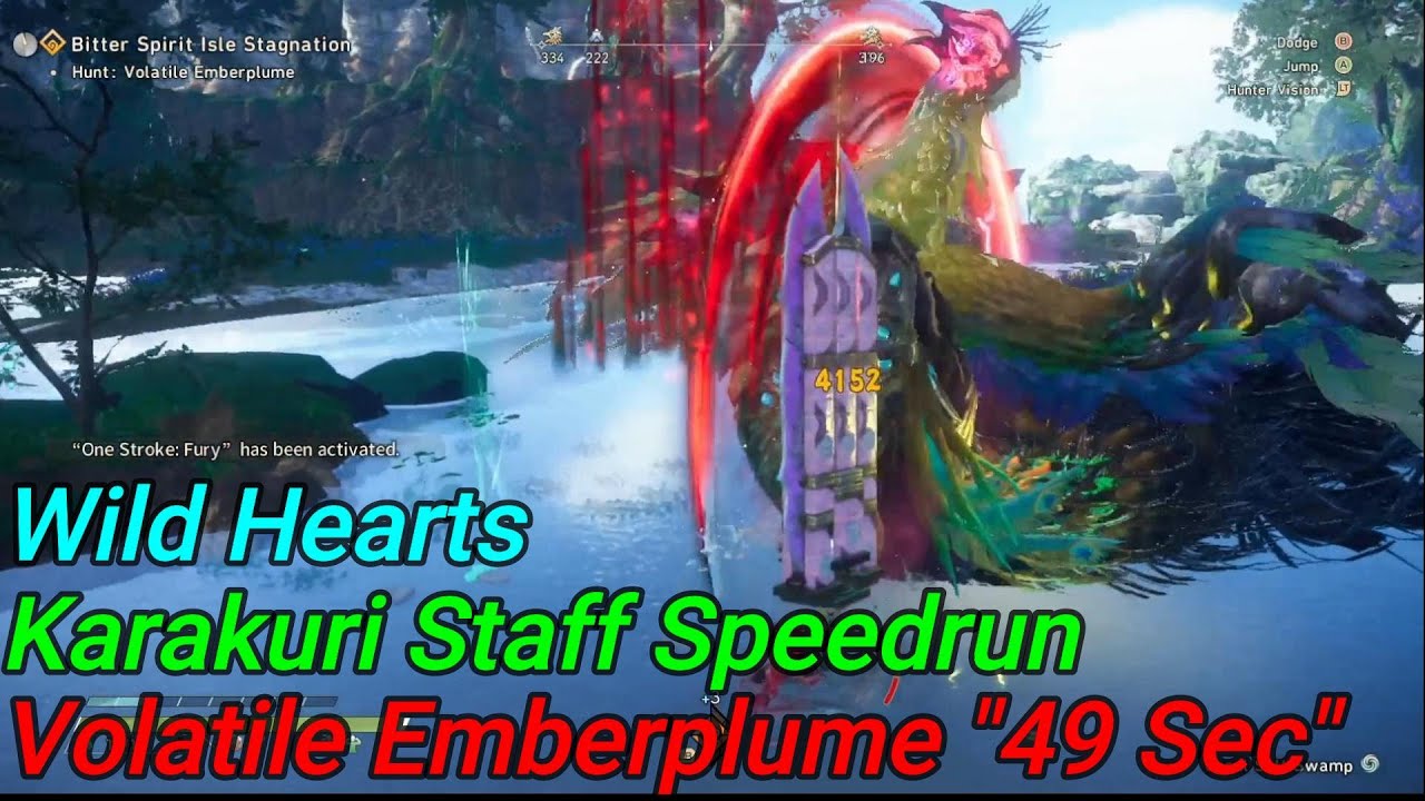 Wild Hearts Karakuri Staff Speedrun Hunt: Volatile Emberplume "49 ...