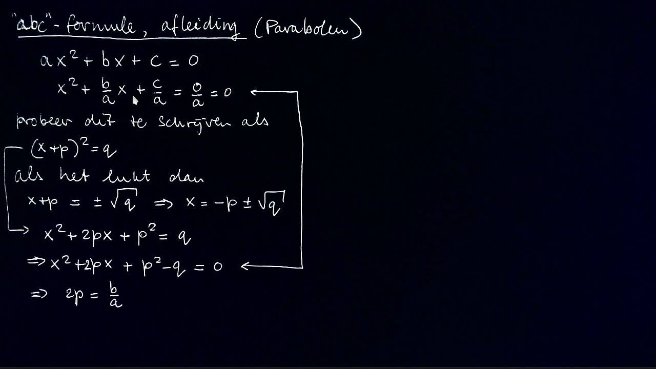 abc-formule Bewijs - YouTube