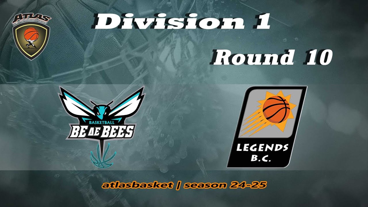 Atlasbasket - Div 1_Round 10 - BE ΔΕ BEES vs LEGENDS - YouTube