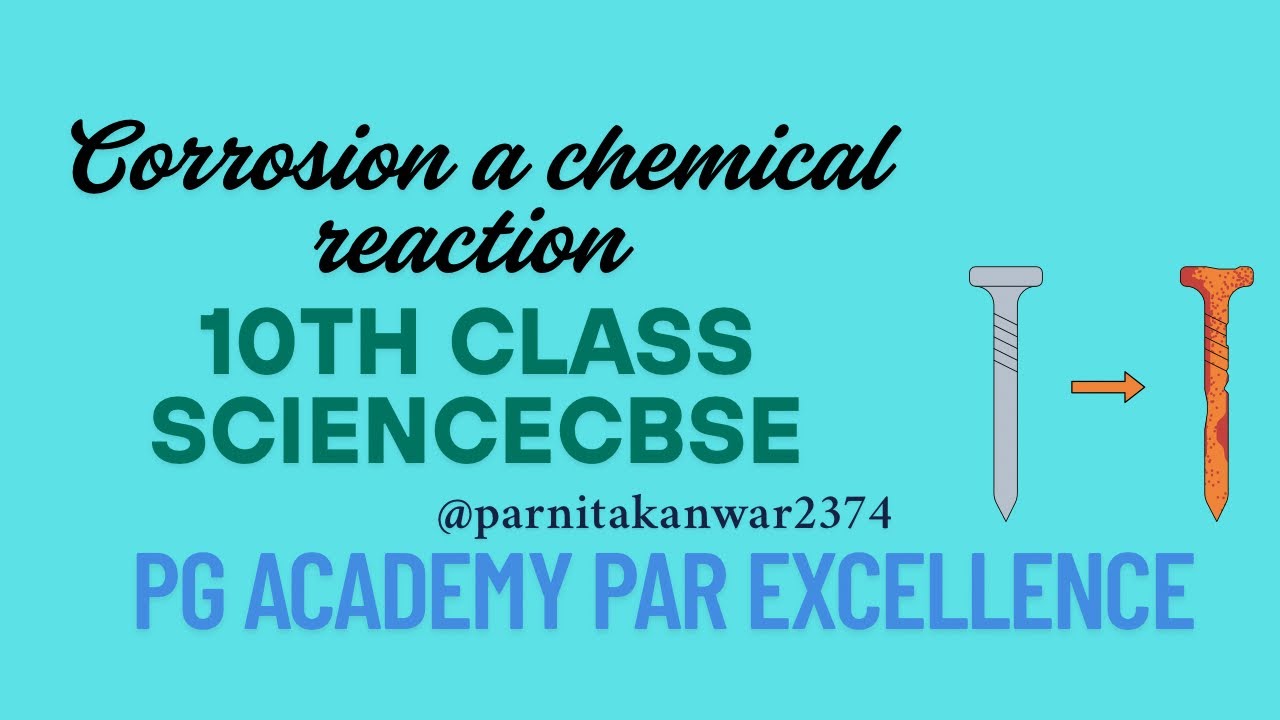Corrosion,a chemical reaction ,Class 10 science #youtuber - YouTube