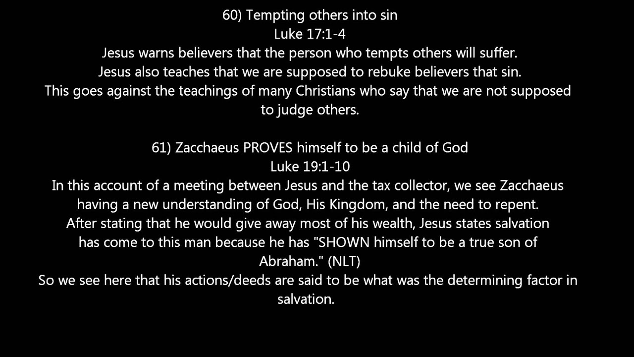 200 Reasons Pt 2 - Why Salvation By Faith Alone and OSAS are Lies - YouTube
