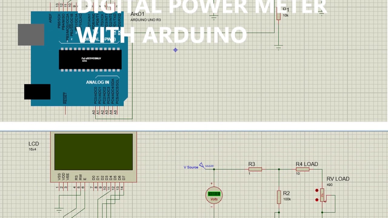DIGITAL DC POWERMETER WITH ARDUINO MICROCONTROLLER - YouTube