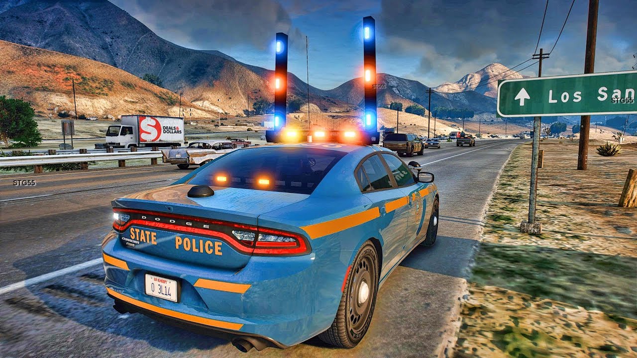 Playing GTA 5 As A POLICE OFFICER Highway Patrol| NYSP| GTA 5 Lspdfr ...
