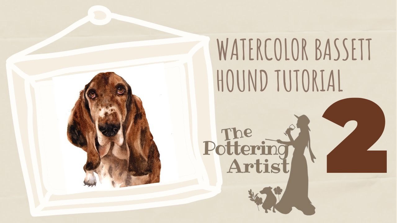 Watercolor Dog Portrait Tutorial - PART 2 - YouTube