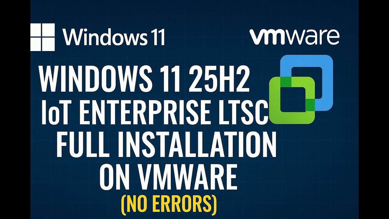 How to Install Windows 11, 25H2 in VMware Workstation !! Create VM ...