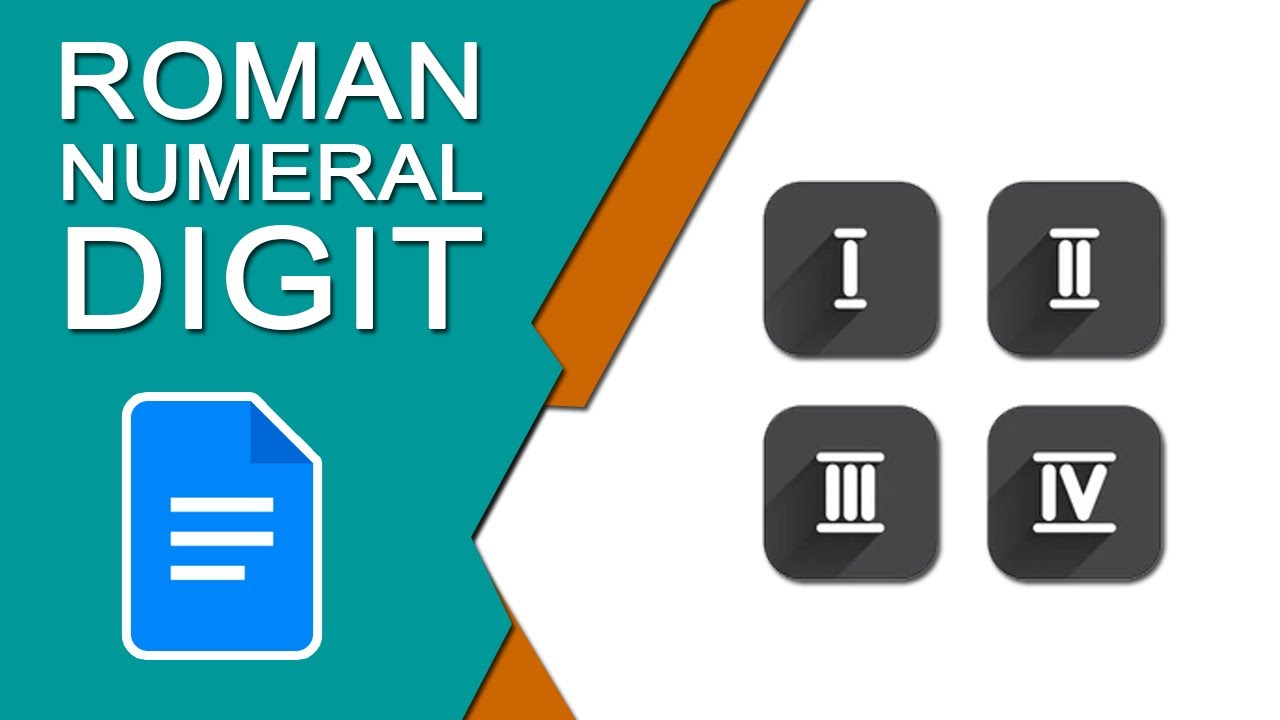 How To Make Roman Numeral Digit With Google Docs YouTube How To Make Roman Numeral Digit With Google Docs YouTube