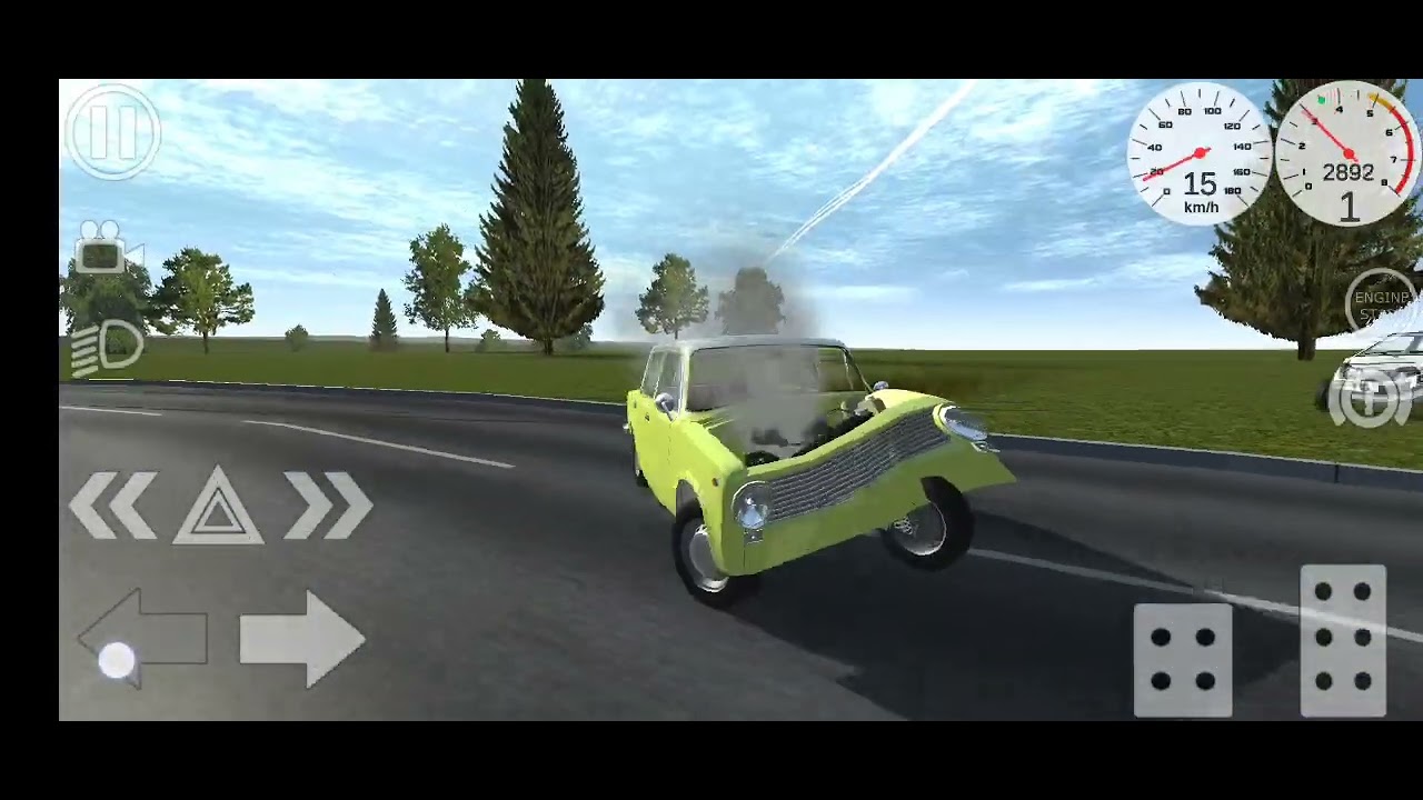 Simple Car Crash Physics Simulator cop chase 57 - YouTube