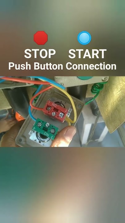 Start Stop Push Button Wiring And Connection Shorts Video #electrician ...