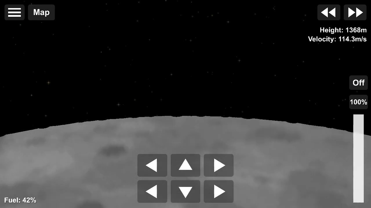 Satellite landing on moon Space flight simulator game - YouTube