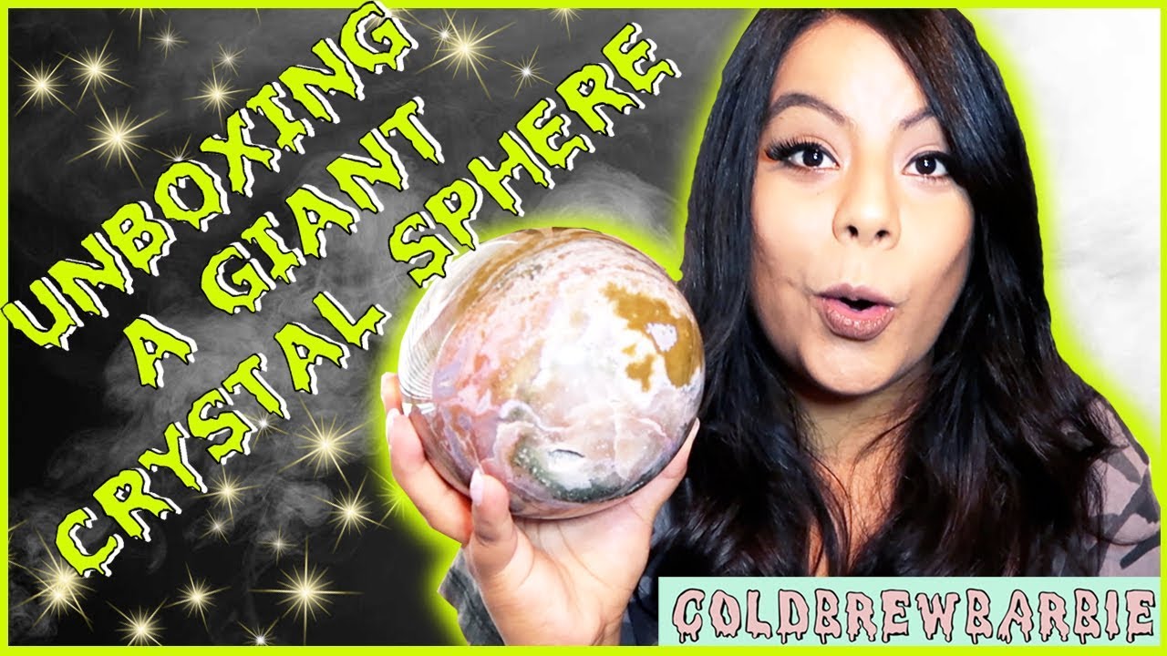 Unboxing A Giant Crystal Ball Worth $300! | RARE Ocean Jasper Collector ...