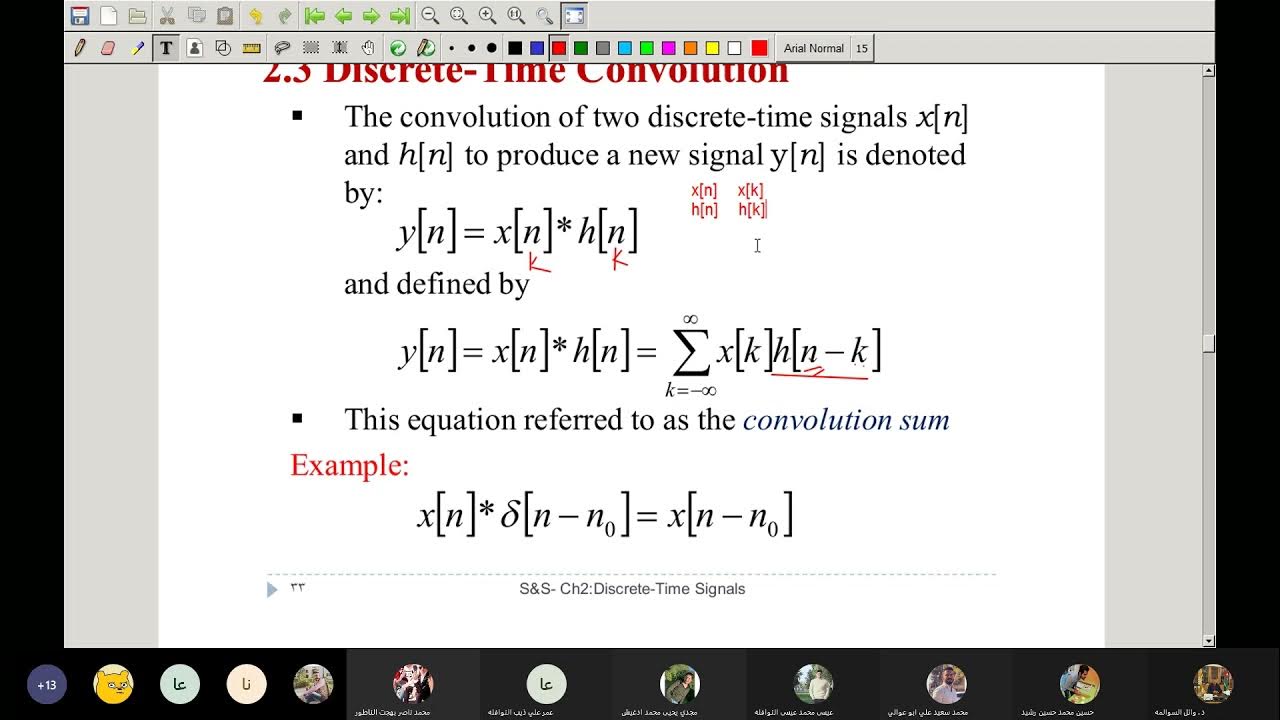 ch2- 3 - discrete time signals ,signals & systems - YouTube