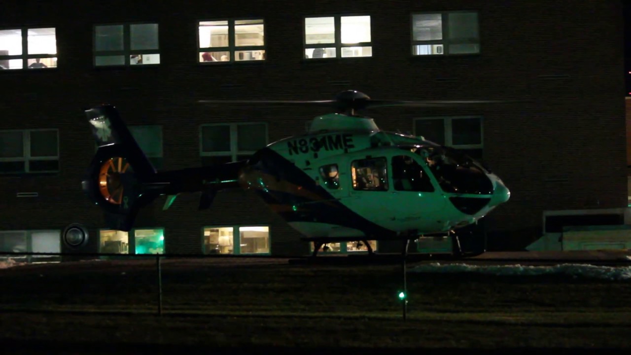 STAT Medevac 13 with spare N831ME land at UPMC Memorial Hospital - YouTube