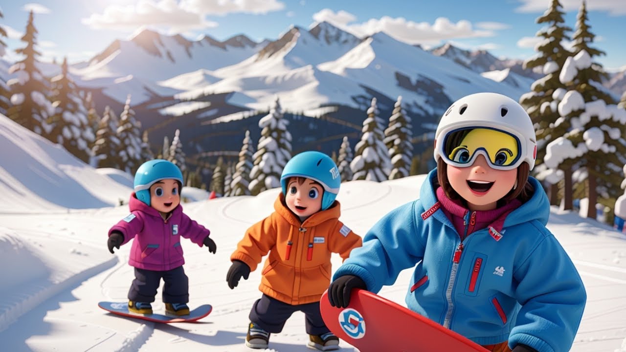 Snowboarding Song | CocoPikachu Nursery Rhymes & Kids Songs - YouTube