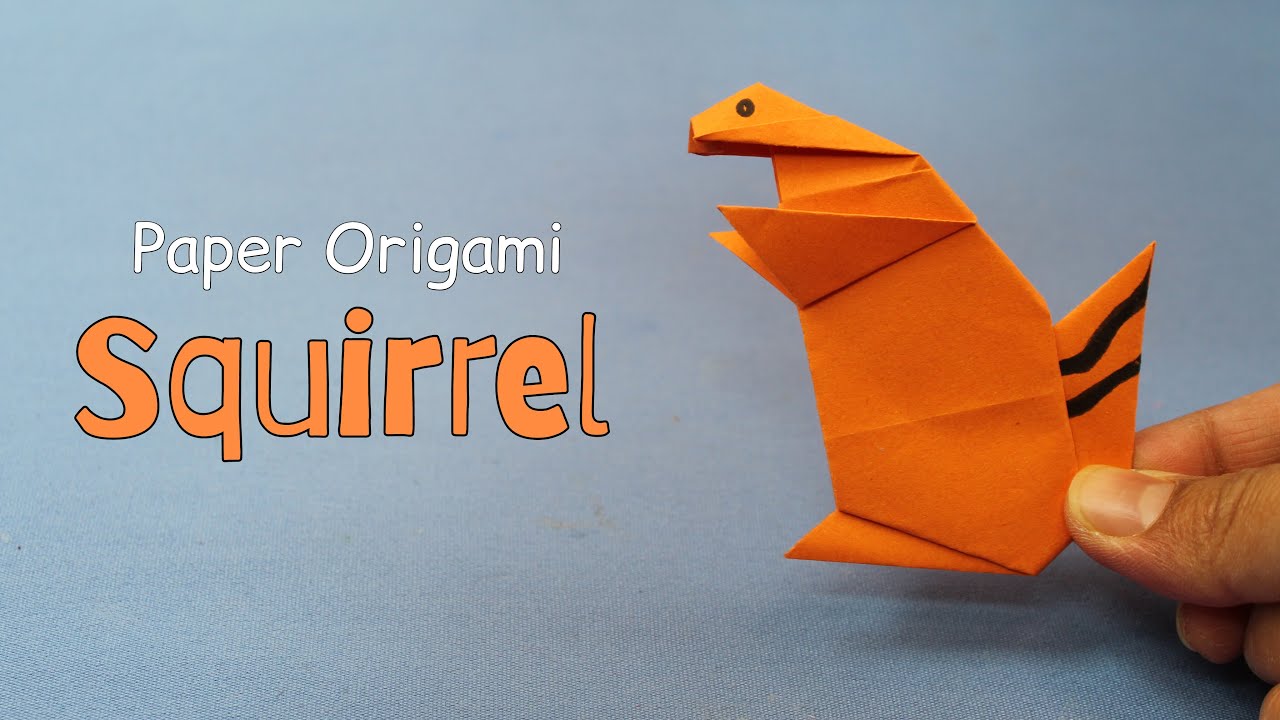 HOW TO MAKE A PAPER ORIGAMI SQUIRREL | PAPER SQUIRREL STEP BY STEP ...