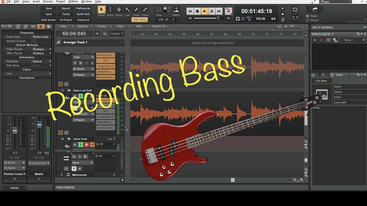 My Bass Guitar Recording Technique - Split the Sound - YouTube