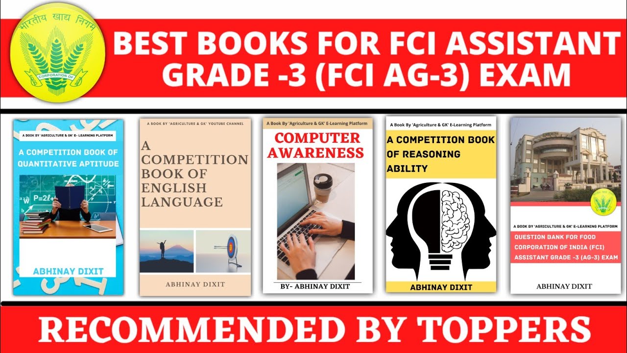 Best Books For FCI Assistant Grade -3 (FCI AG-3) Exam For Sure Success ...