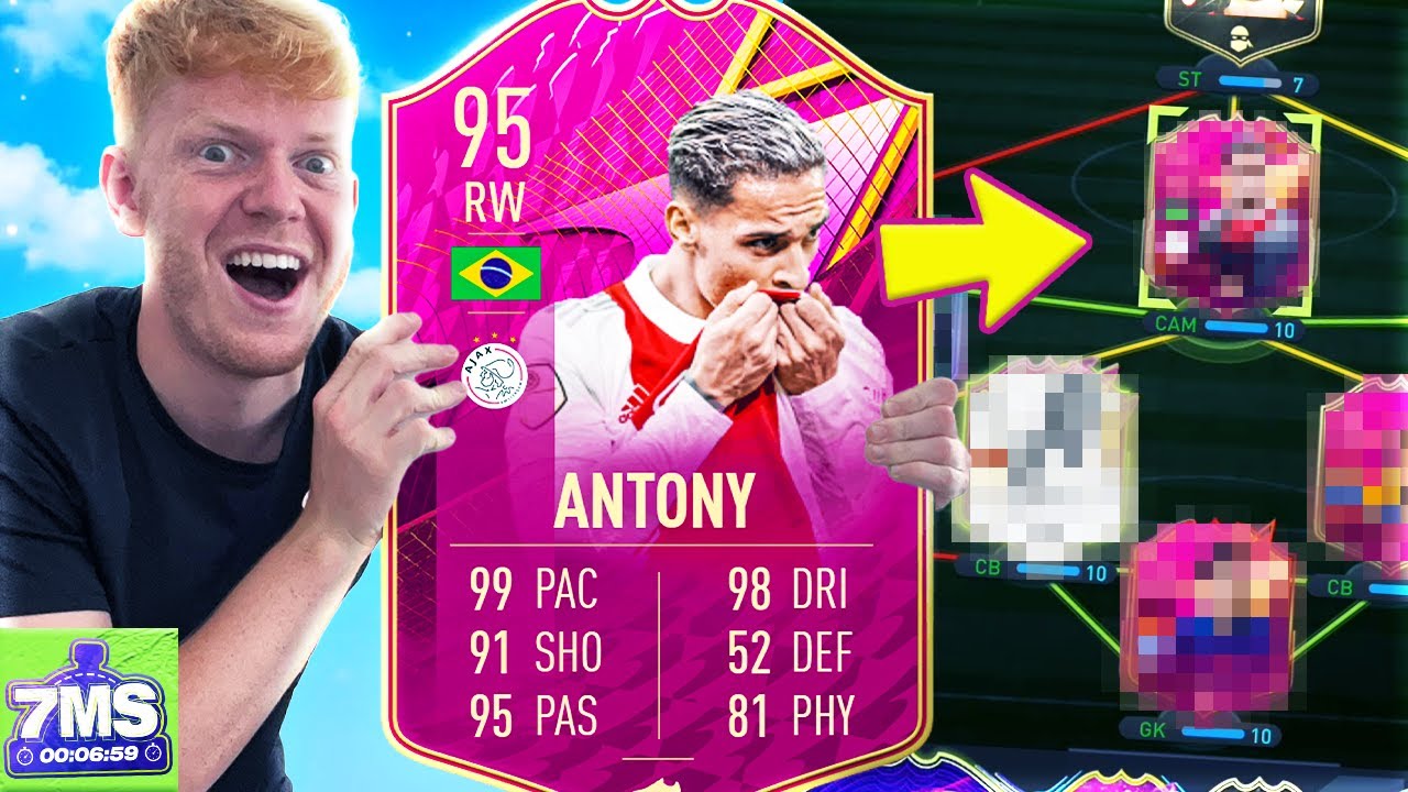 The Incredible 95 FUTTIES ANTONY!! 7 Minute Squad Builder - FIFA 22 ...