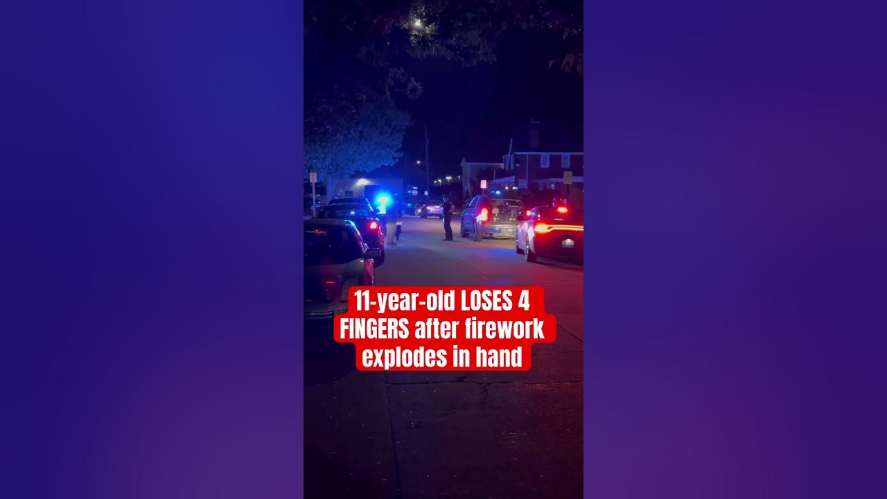 11-year-old LOSES 4 FINGERS after firework explodes in hand - YouTube