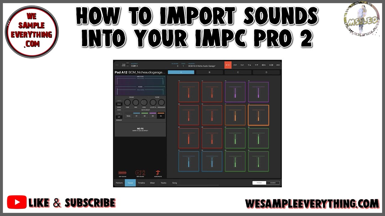 How to import sound into your iMPC Pro 2 app - YouTube