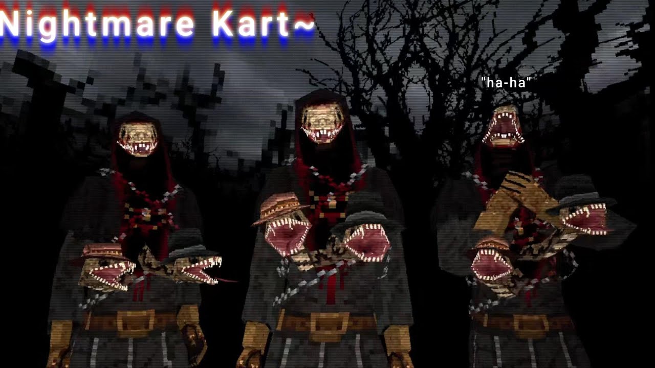 NightMare Kart~ All Cutscenes and both endings - YouTube