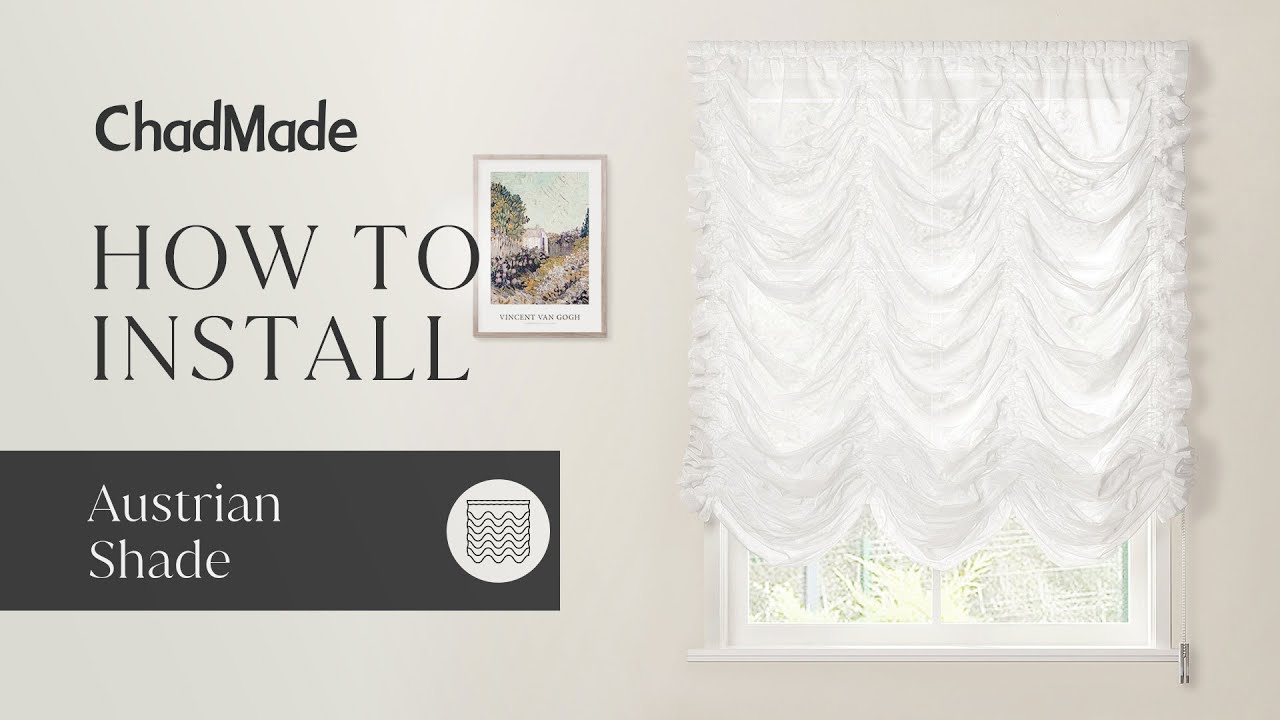 How to Install Austrian Shades: Easy Installation & Styling Tips - YouTube