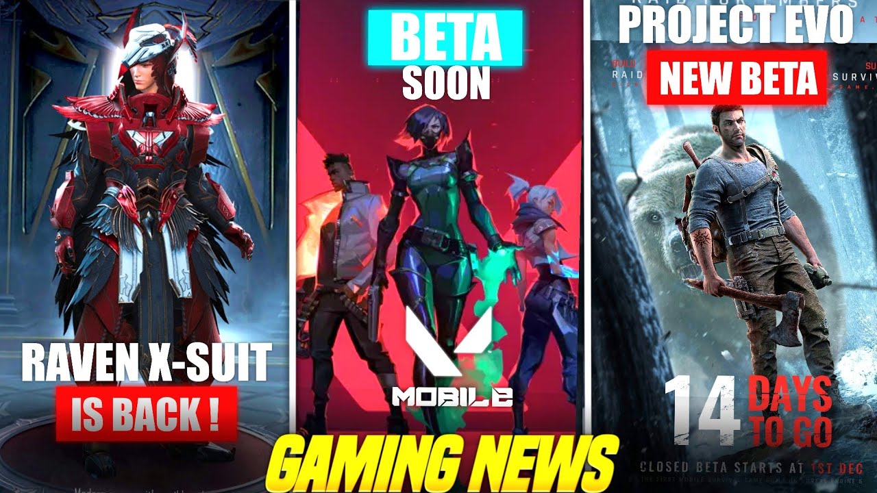 Raven X-Suit Is Back 😍 , Valorant BETA Soon ? Project Evo BETA, Livik ...