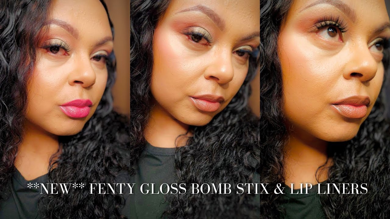 I Tried the New Fenty Beauty Gloss Bomb High Shine Stix & Lip Liners ...