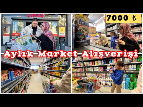 Aylık Market Alışverişi 🛒 | Fiyatlarıyla Tek Tek Gösterdim 🧾📌 | Reyon Reyon Gezdim ❗️#market #vlog 