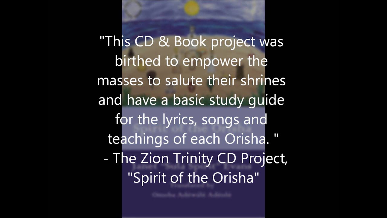 Spirit of the Orisha - Zion Trinity - YouTube