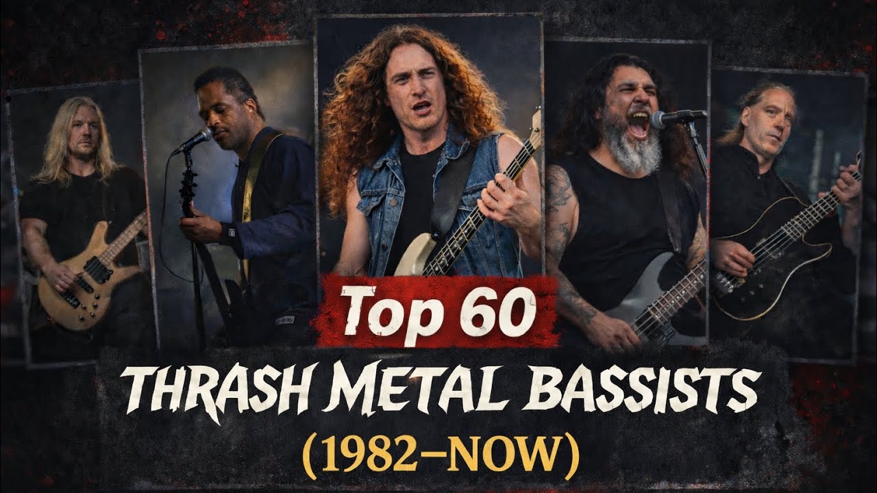 Top 60 Thrash Metal Bassists (1982–NOW) - YouTube
