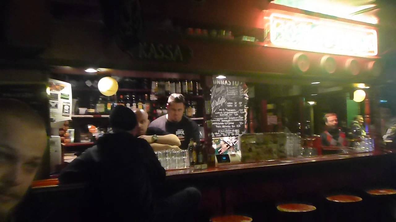 Roskapankki Bar Helsinki Finland January 2015 - YouTube