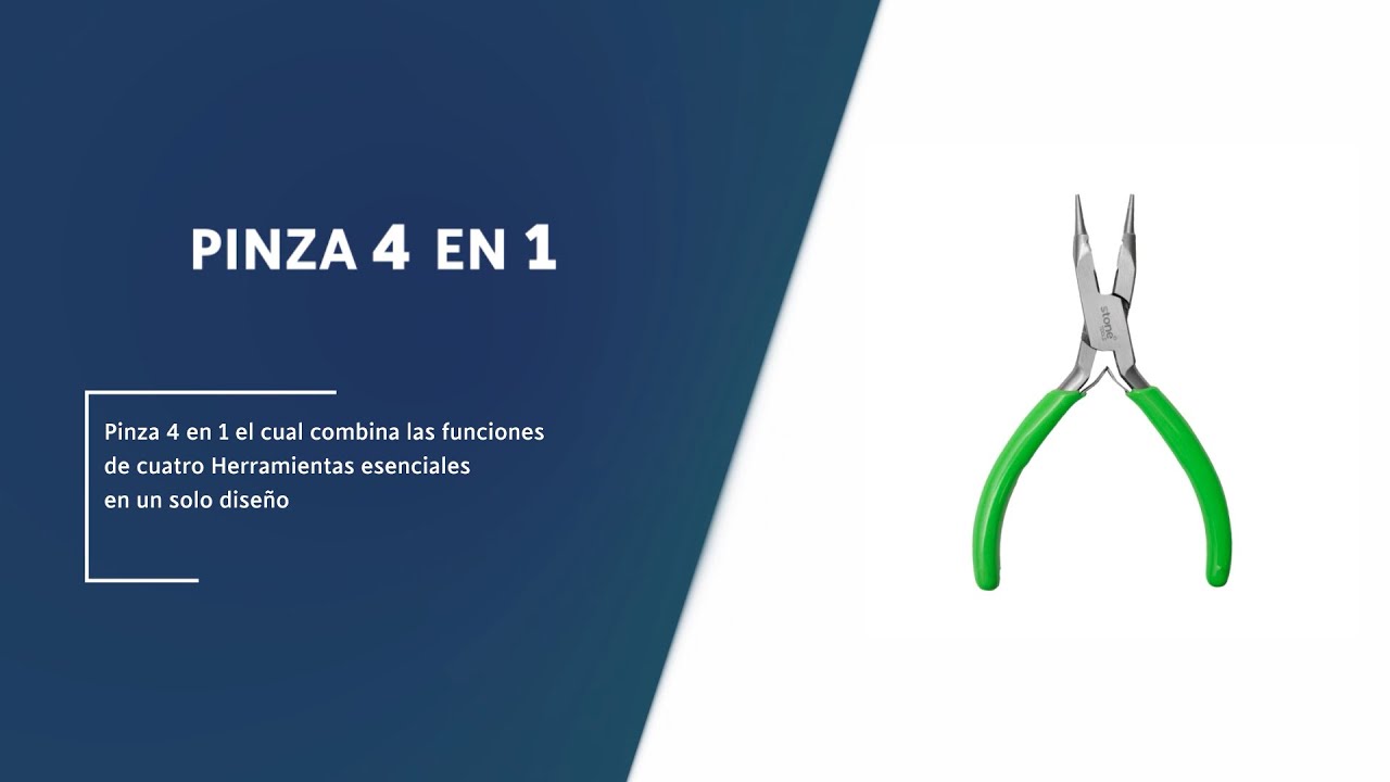 PINZAS PARA BISUTERÍA 4 EN 1 | Acero Inoxidable | Pinza de Corte, Punta ...
