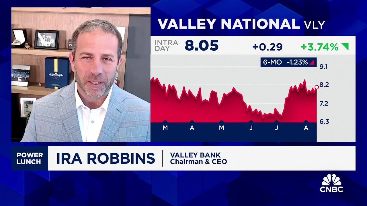 Valley Bank CEO on the health of banks, rate cut optimism and bank ...