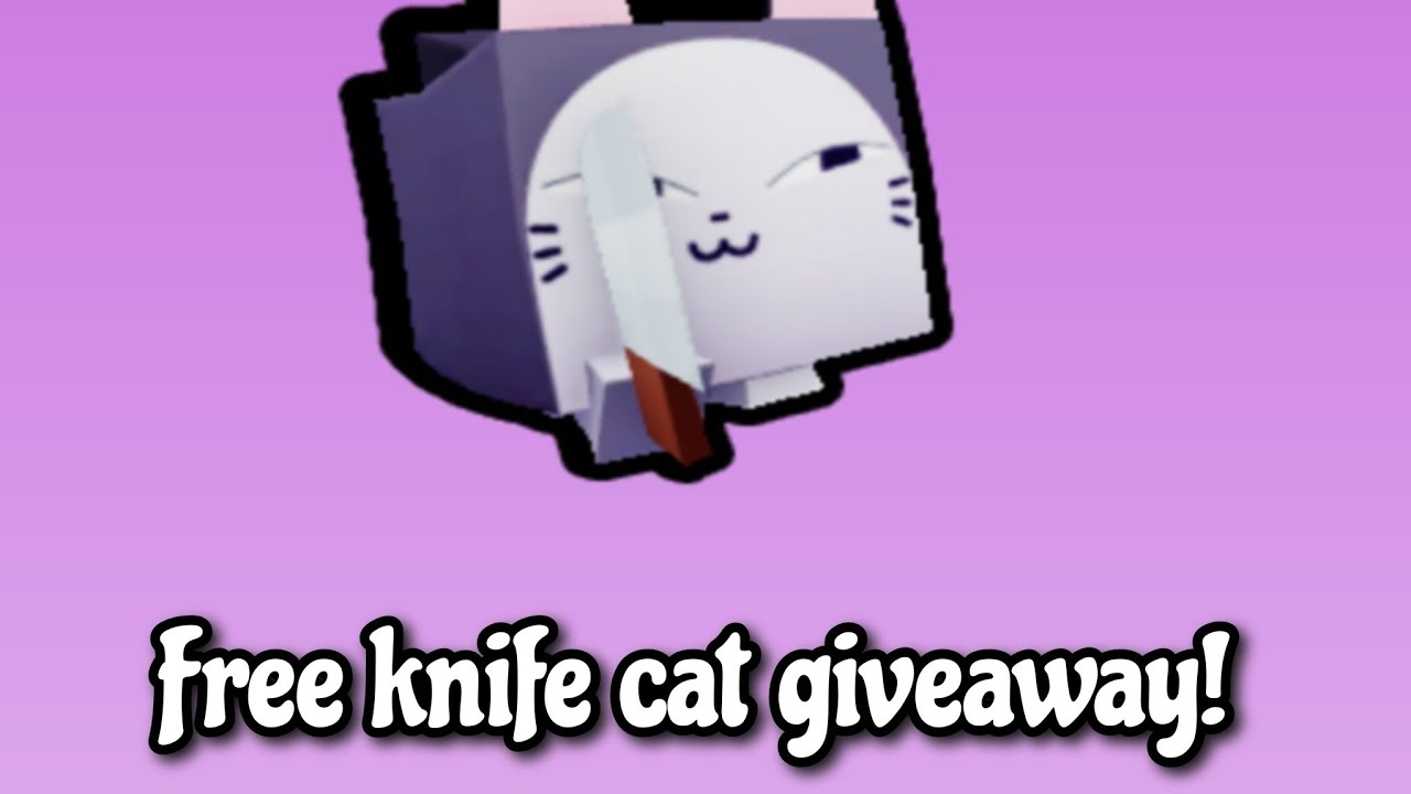 Free exclusive knife cat giveaway in pet simulator 99 - YouTube