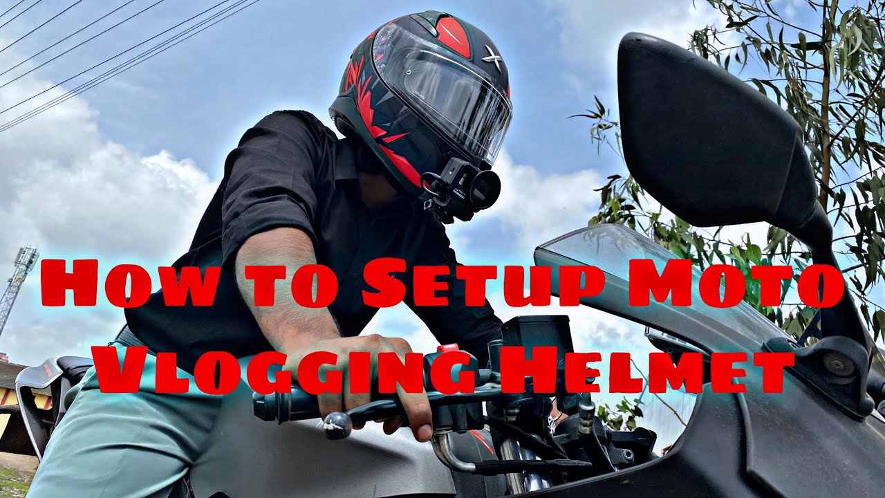 How to Setup Moto Vlogging Helmet with Mic 2021 (Action Camera) By SMK ...