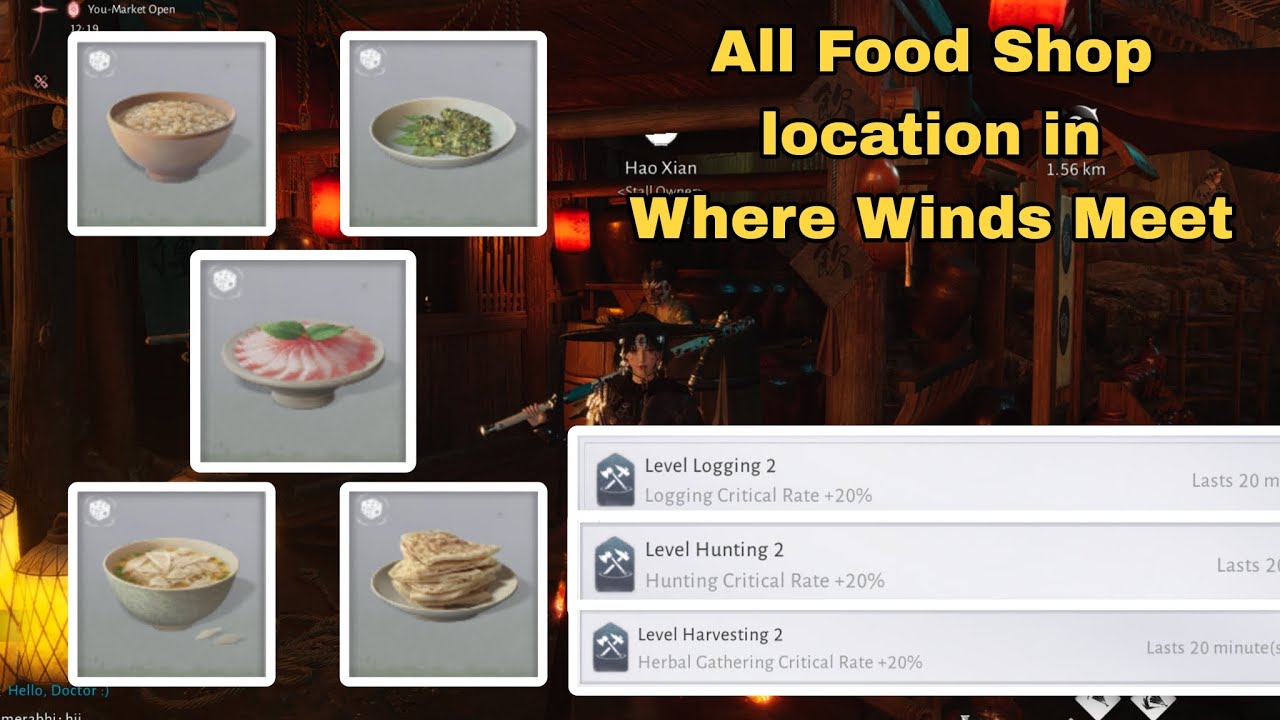 ALL Food & Drink Locations in Where Winds Meet(100% Journal Guide ...