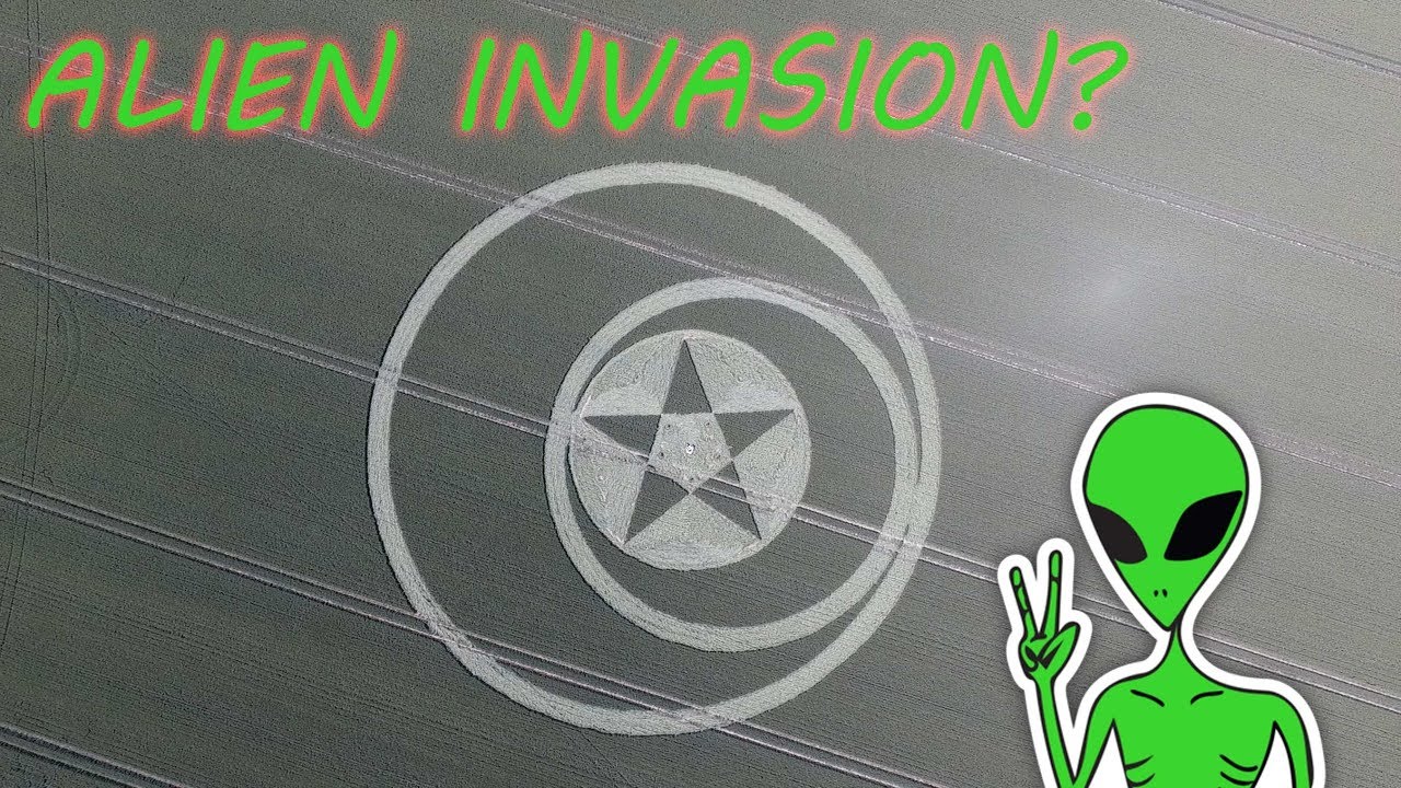 Crop Circle at Hackpen Hill, Wiltshire UK - Alien Invasion?! DJI ...