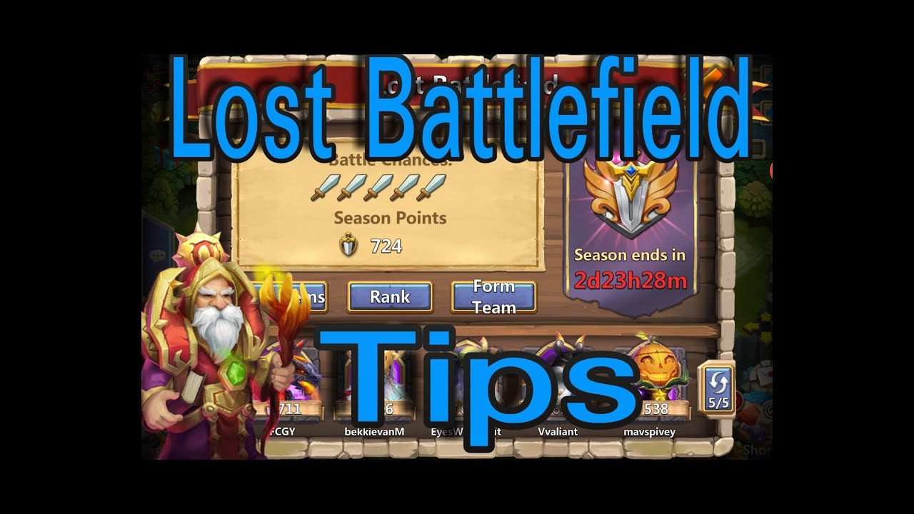 Lost Battlefield Tips - YouTube