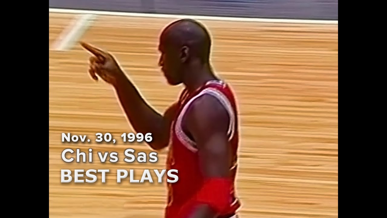 Nov 30, 1996 Bulls vs Spurs best plays - YouTube